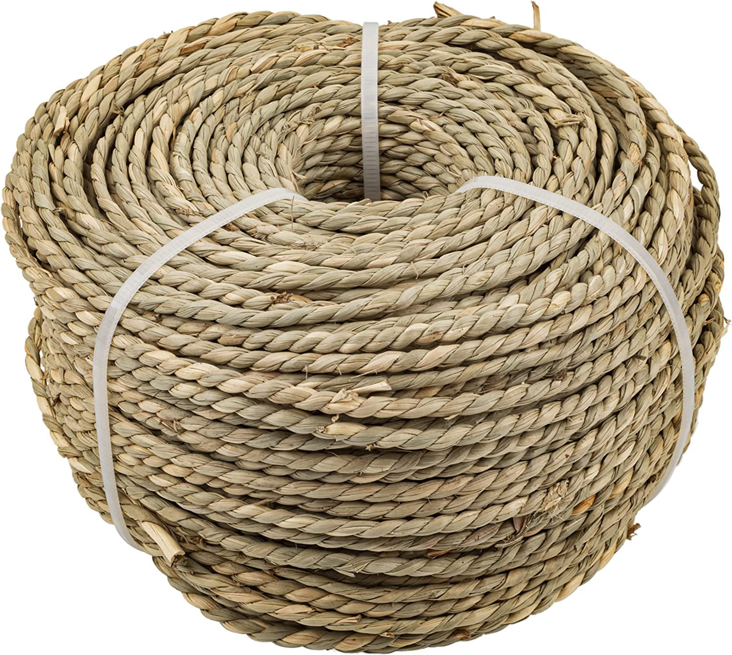 UNIQANTIQ HARDWARE SUPPLY Twisted Seagrass Rope | 1 Pound Coil | Rattan Reed for Basket Weaving ...